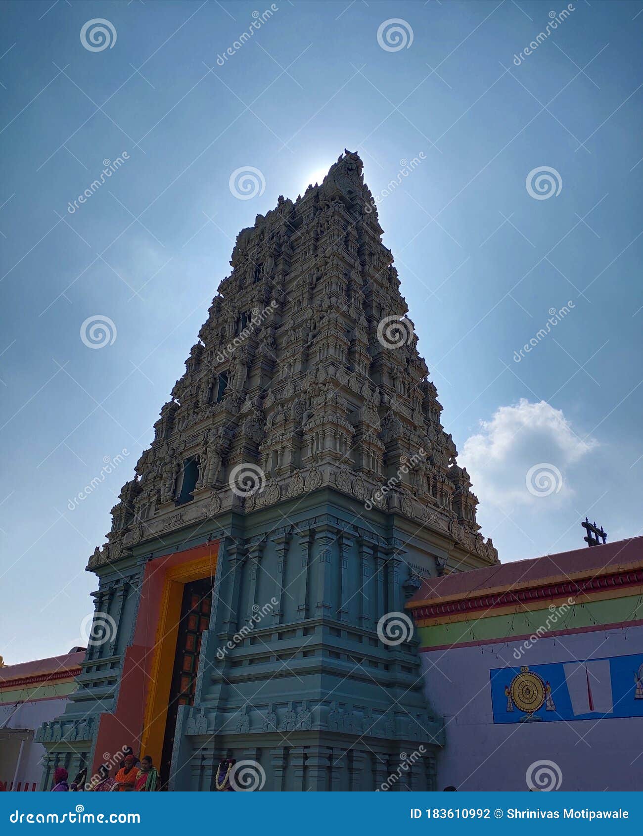 Temple for God Beautiful in the Sky Editorial Photography - Image of ...