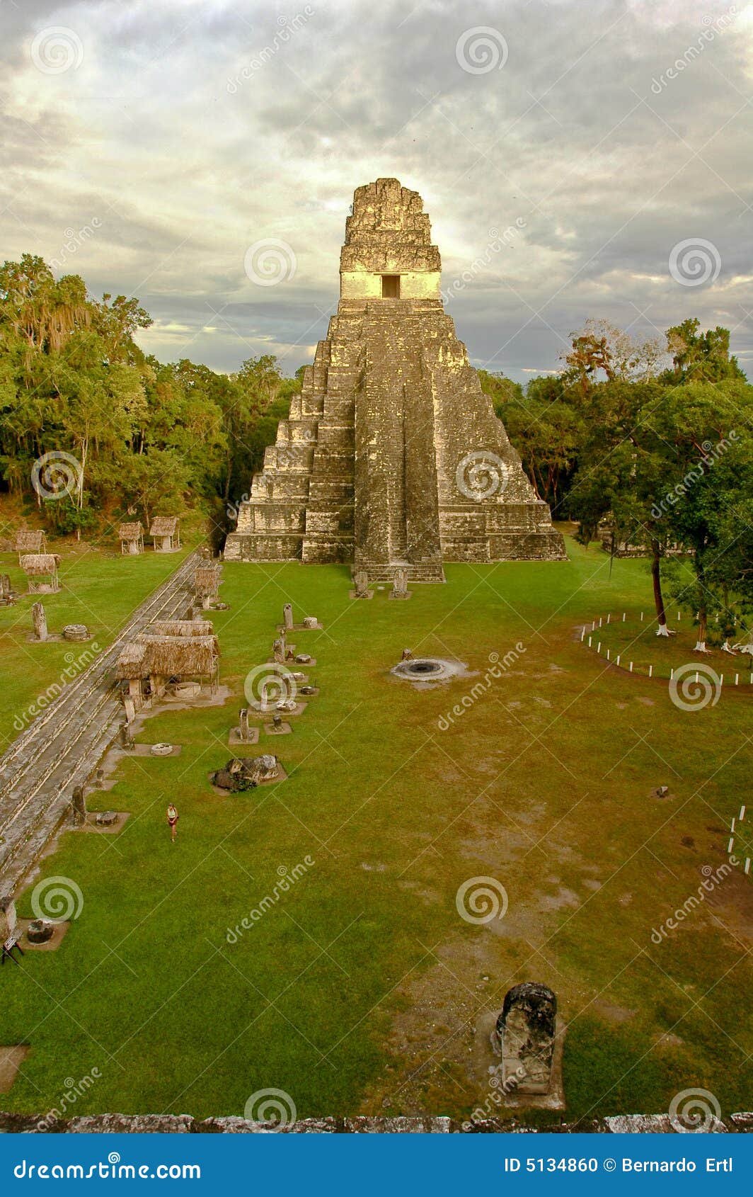 Gran Jaguar, Tikal, Peten, Guatemala, Central America Royalty-Free ...