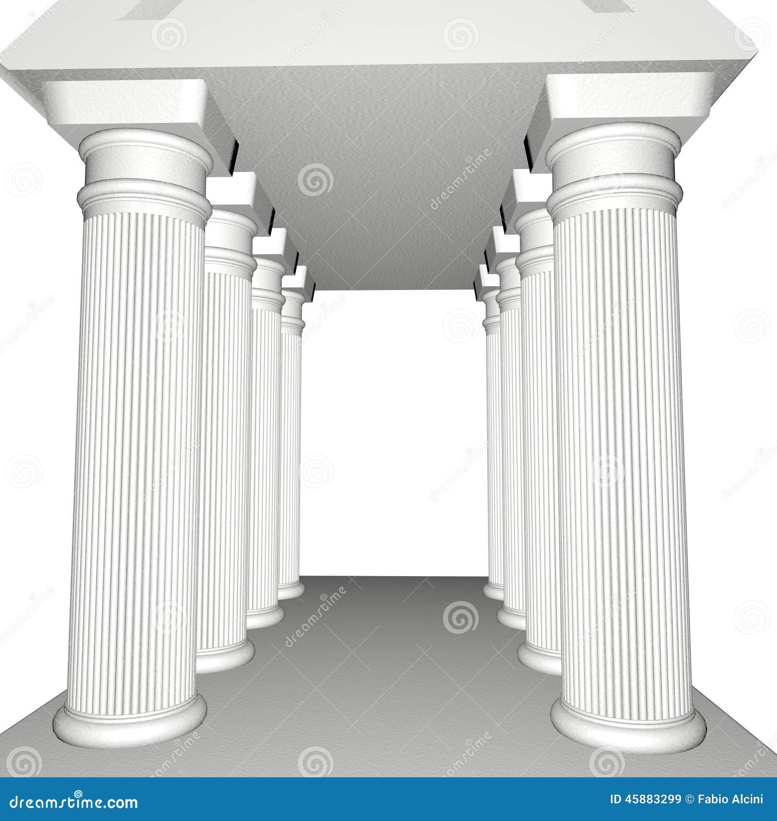 Temple grec illustration stock. Illustration du fronton - 45883299