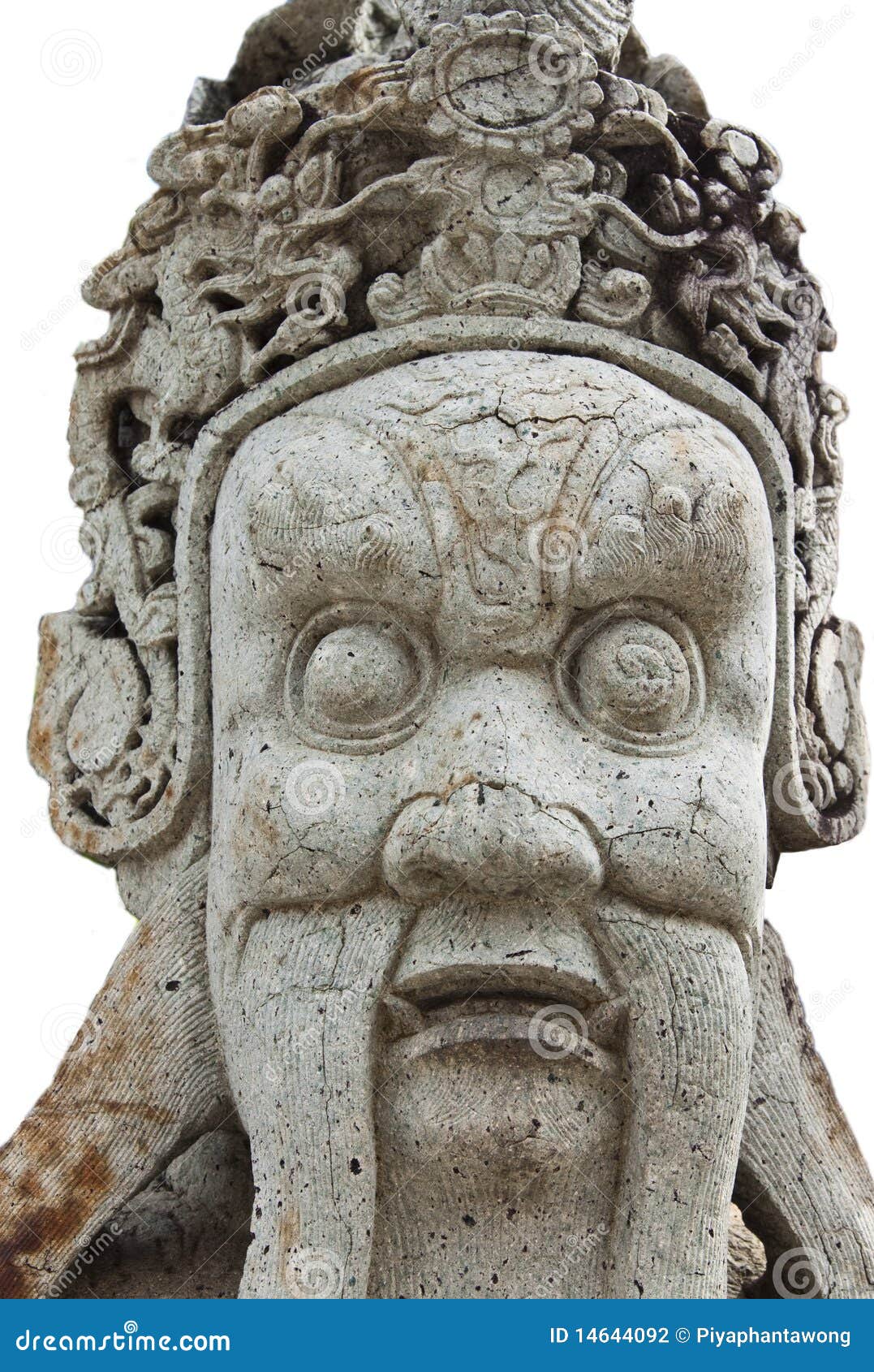 Temple guard statue stock photo. Image of laying, landmark - 14644092