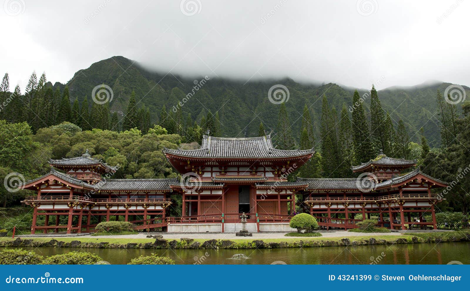 Temple in Hawaii stock image. Image of religion, hawaiian - 43241399