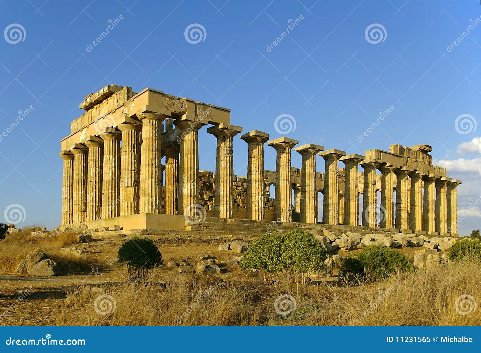 Temple of Hera stock image. Image of italian, classical - 11231565