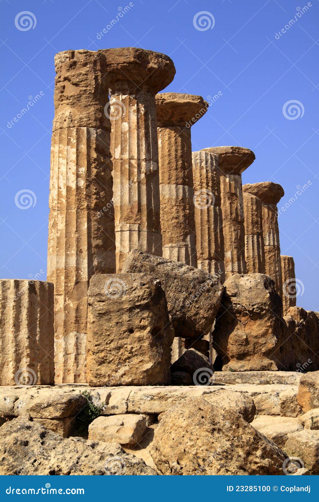 Temple of Hercules stock photo. Image of site, valley - 23285100