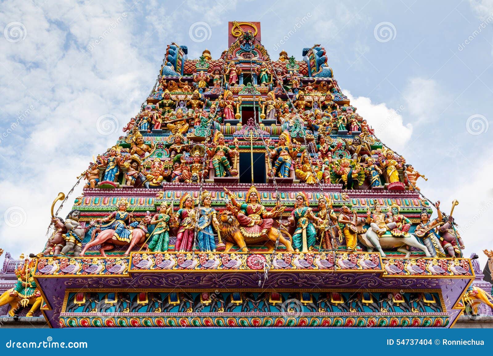 Temple Hindou Dans Peu D'Inde, Singapour Photo stock - Image du ...