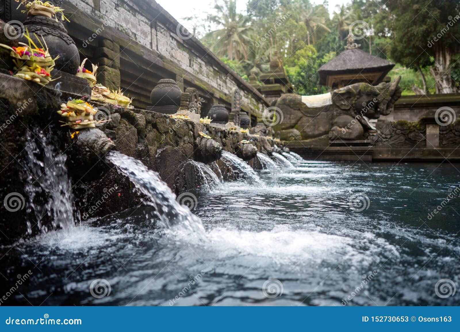 Temple of Holy Springs in Bali Stock Image - Image of empul, people ...