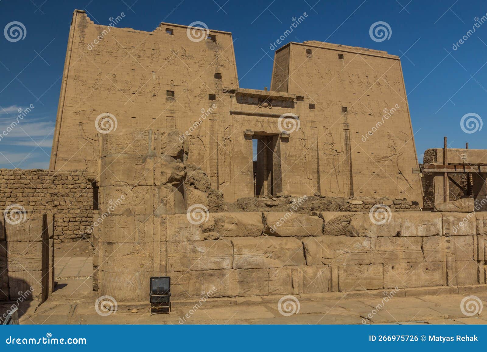 Temple of Horus in Edfu, Egy Stock Photo - Image of heritage, ancient ...
