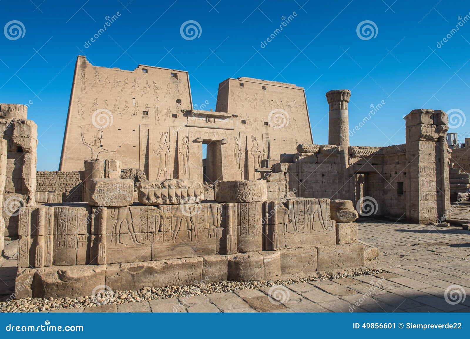 Temple of Horus stock image. Image of ancient, cleopatra - 49856601