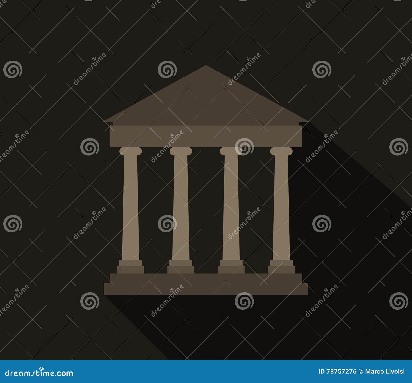 Temple Icon. Trendy Flat Vector Temple Icon On White Background ...