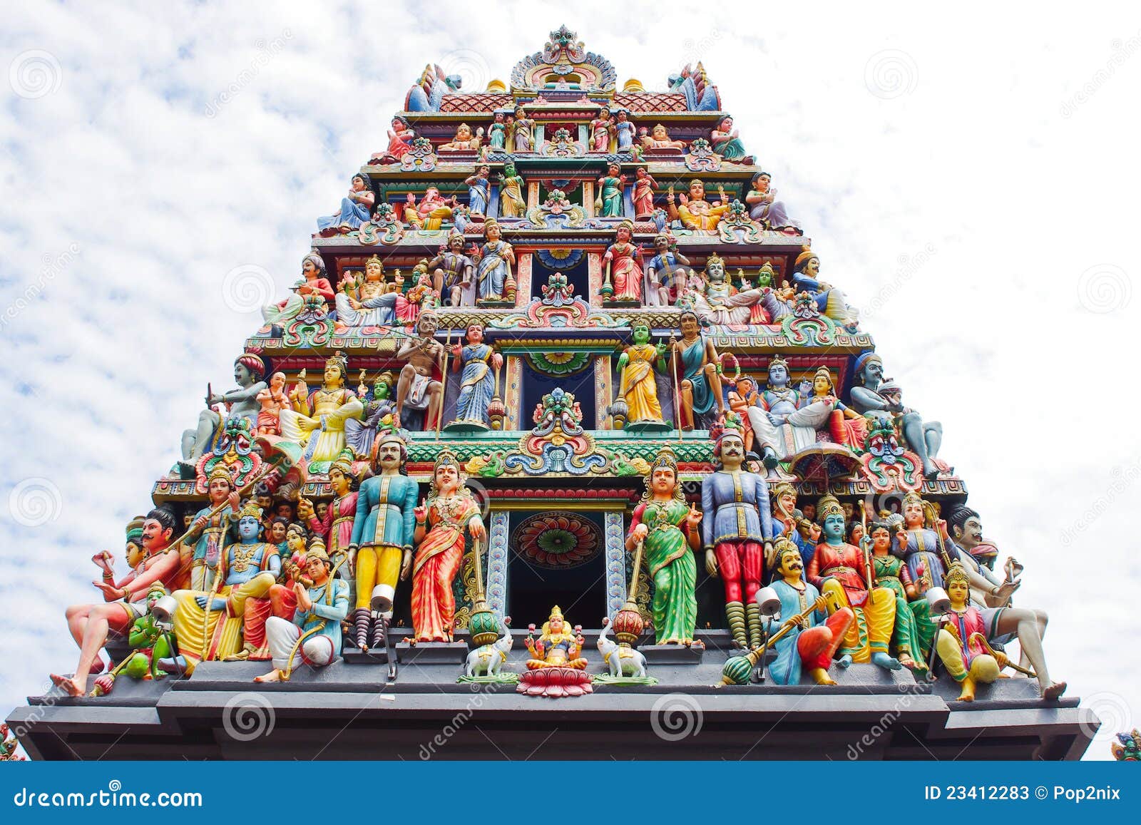 Temple indou image stock. Image du déesse, graphisme - 23412283