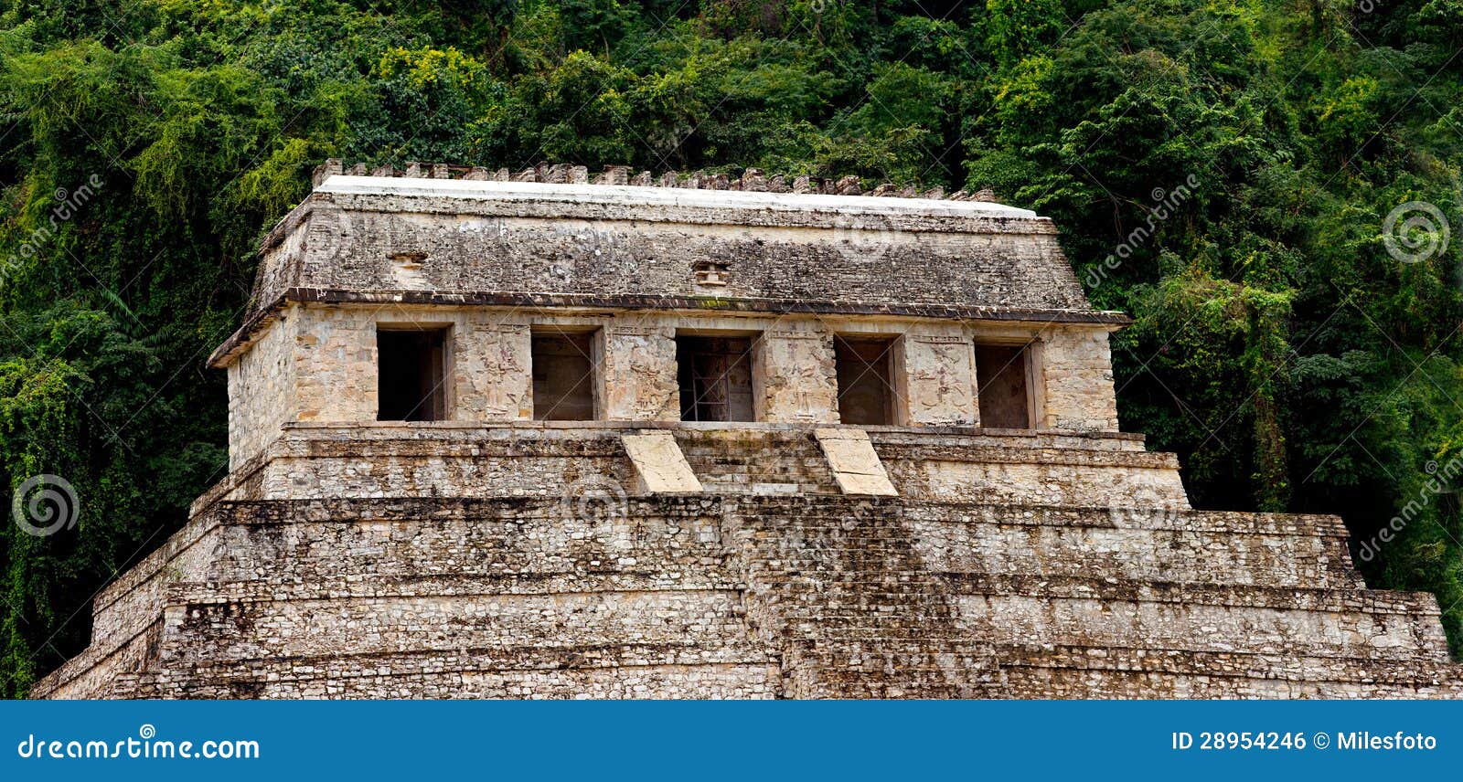 Temple of Inscriptions Palenque Stock Photo - Image of culture, temple ...