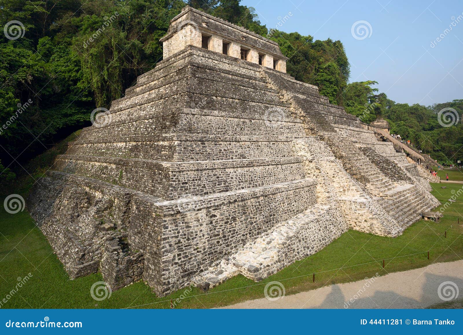 Temple of the Inscriptions , Palenque Stock Image - Image of mexico ...