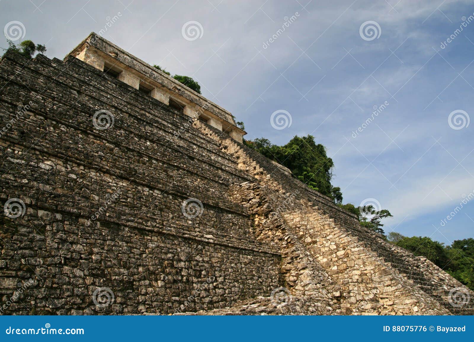 Temple of the Inscriptions / Palenque, Mexico Stock Photo - Image of ...