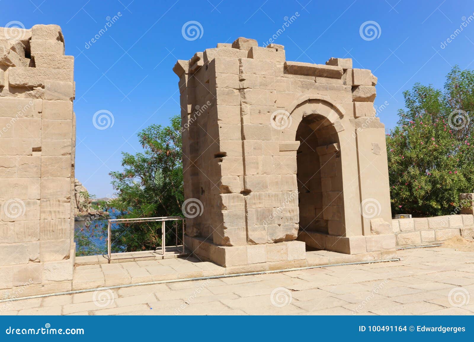 Temple of Isis - Aswan, Egypt Stock Photo - Image of columns, egypt ...