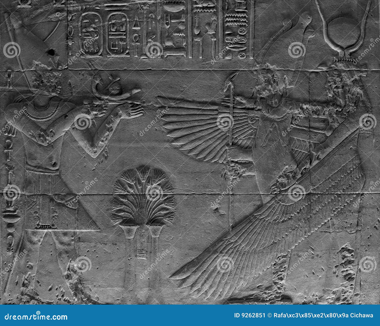 Temple of Isis - Bas-reilef Stock Image - Image of philae, destinations ...