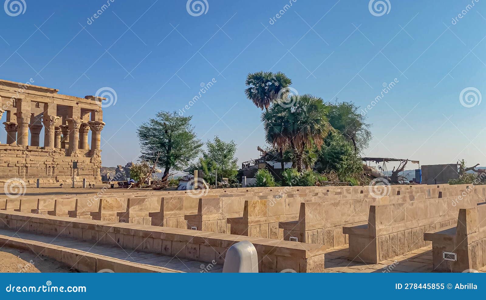 Temple of Isis at Philae Island in Aswan, Egypt Editorial Image - Image ...