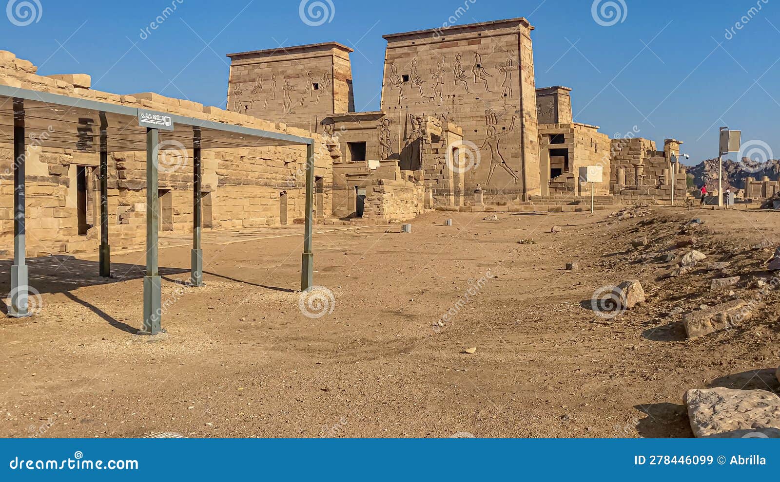Temple of Isis at Philae Island in Aswan, Egypt Editorial Stock Image ...