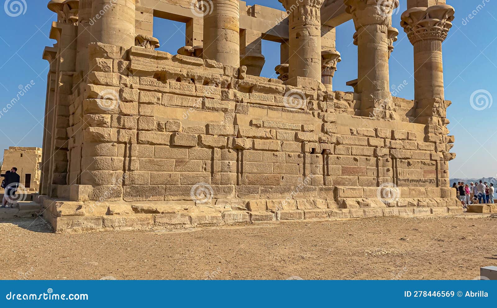 Temple of Isis at Philae Island in Aswan, Egypt Editorial Stock Image ...