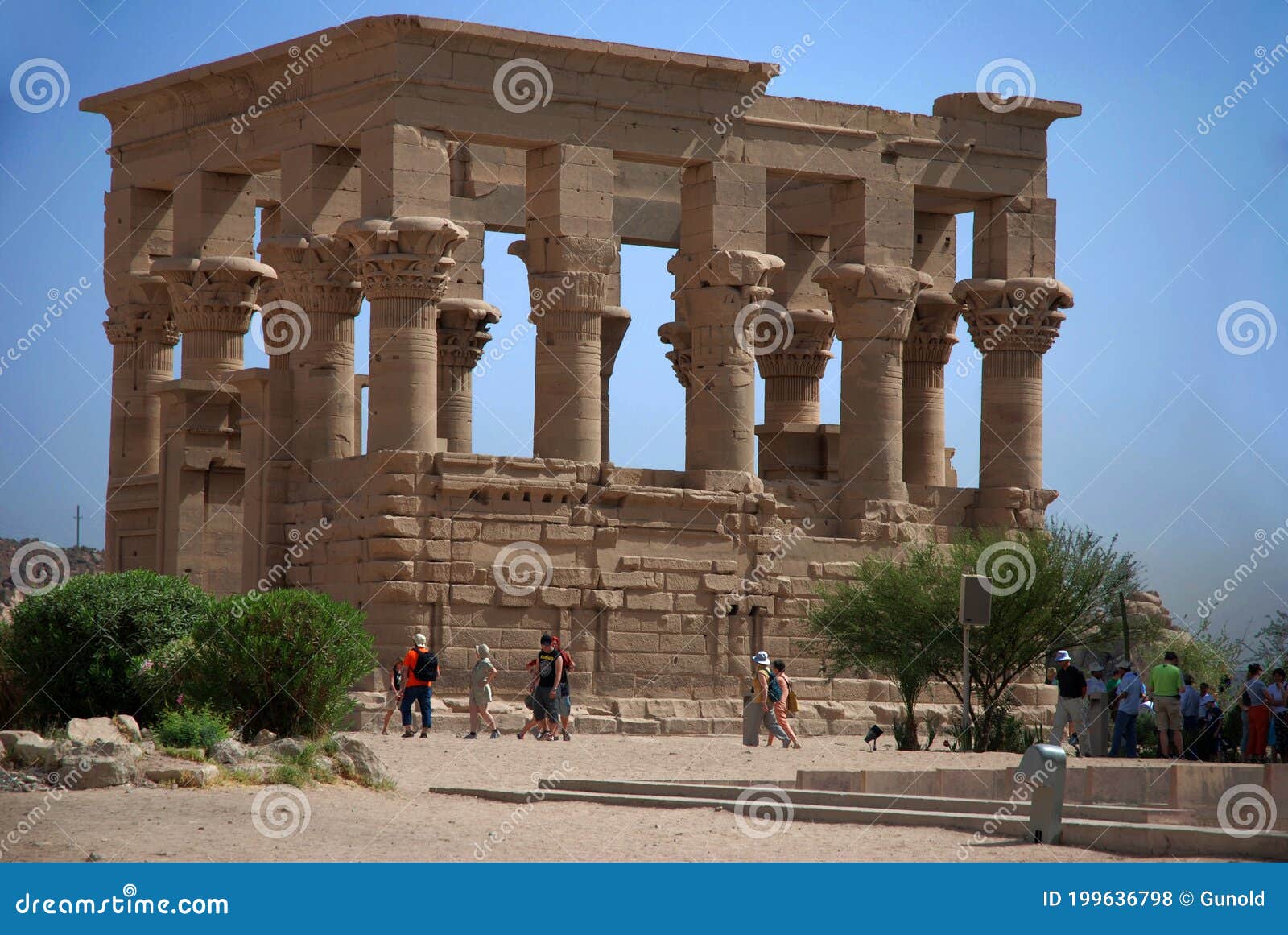Temple of Isis at Philae Island Editorial Stock Photo - Image of island ...