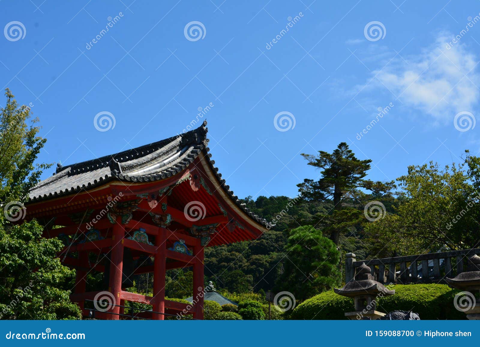 Tower stock photo. Image of japan, summer, tower, temple - 159088700