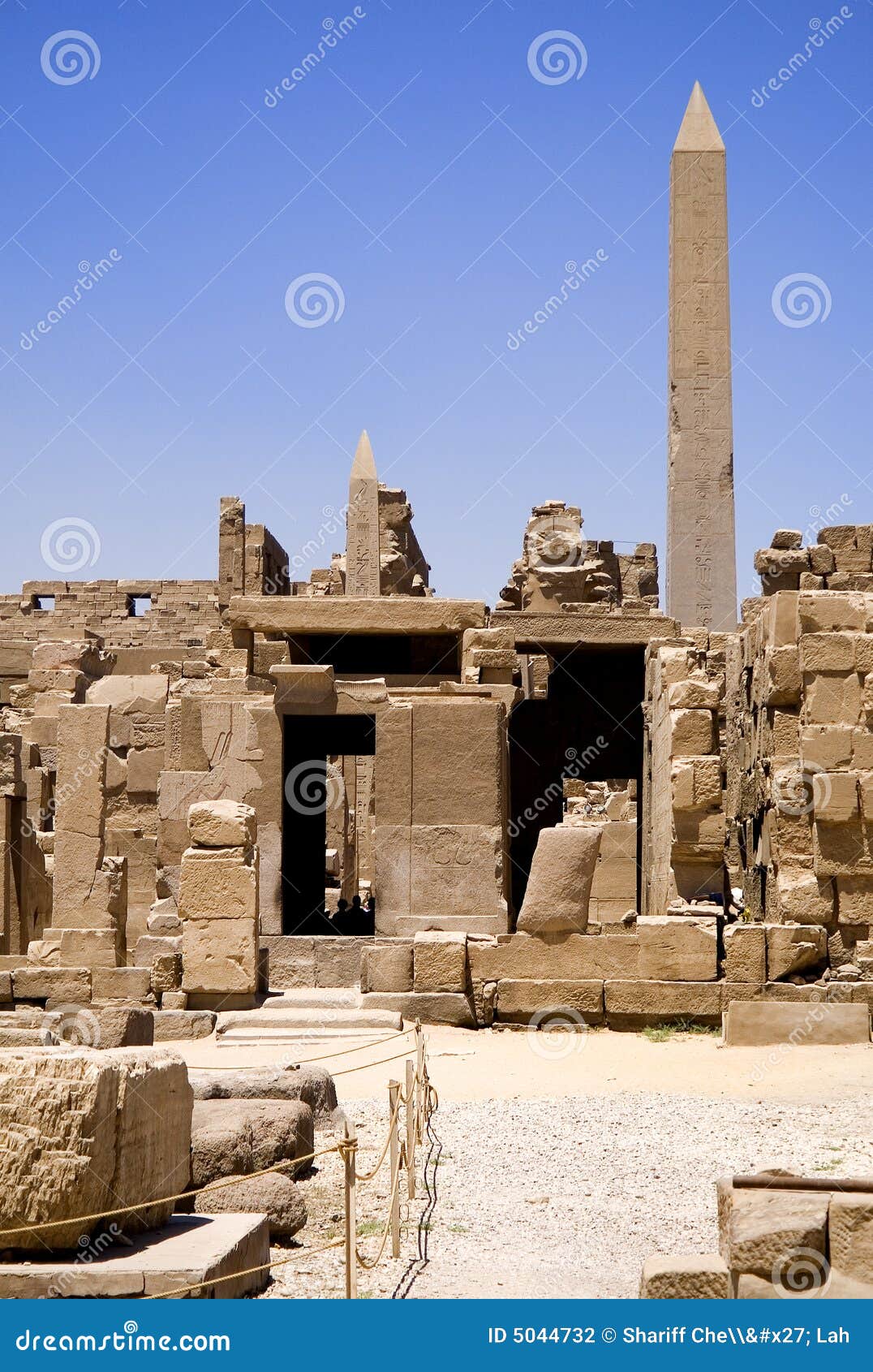 Temple of Karnak obelisks stock photo. Image of egyptian - 5044732