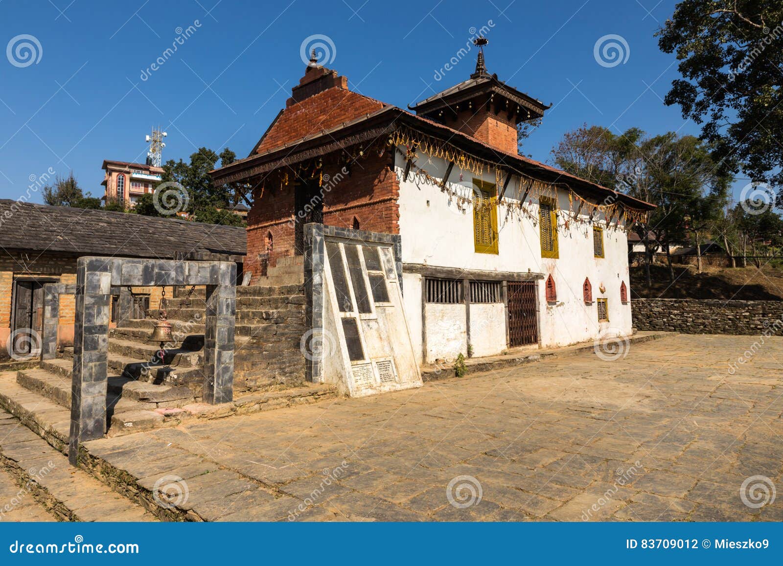 The Temple of Khadga Devi, Bandipur Stock Photo - Image of india, sword ...