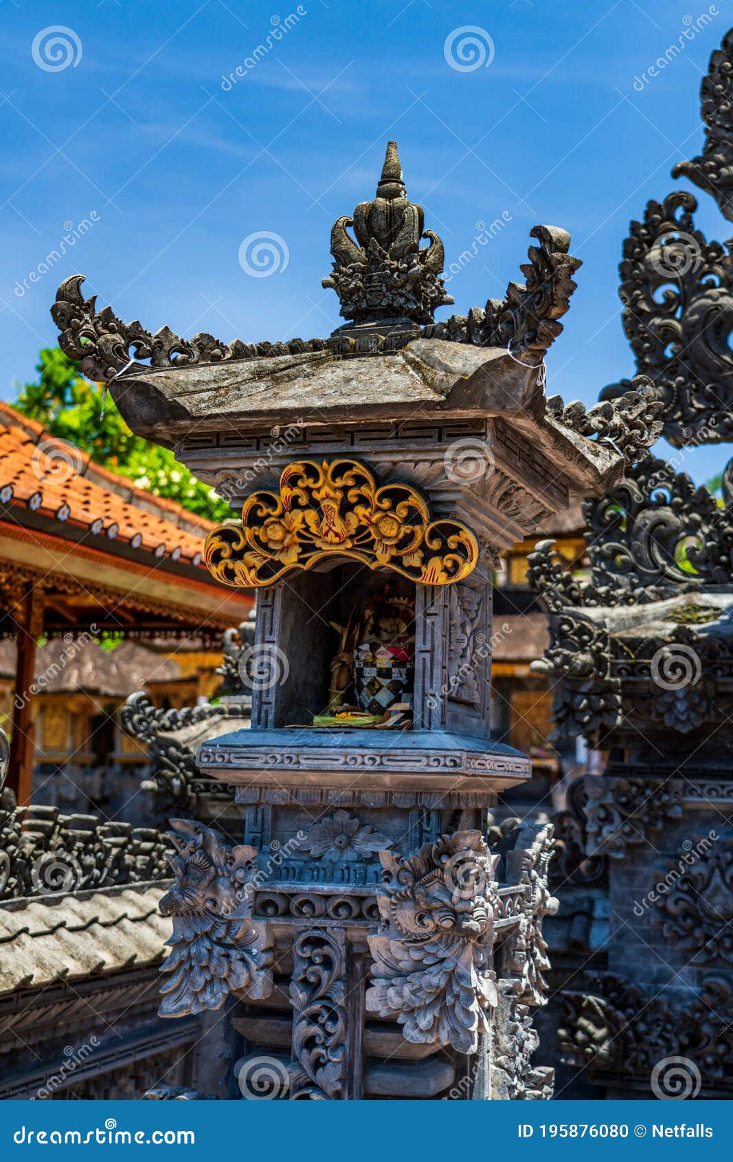 Temple in Kuta Bali stock photo. Image of culture, buddhism - 195876080