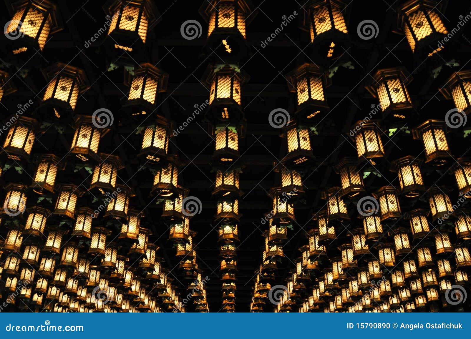 Temple lanterns in Japan stock photo. Image of japan - 15790890