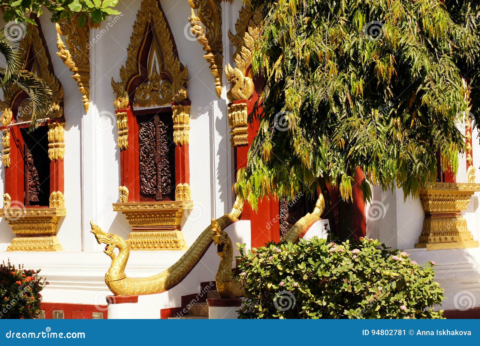 Temple Laos stock image. Image of religion, ancient, buddhism - 94802781