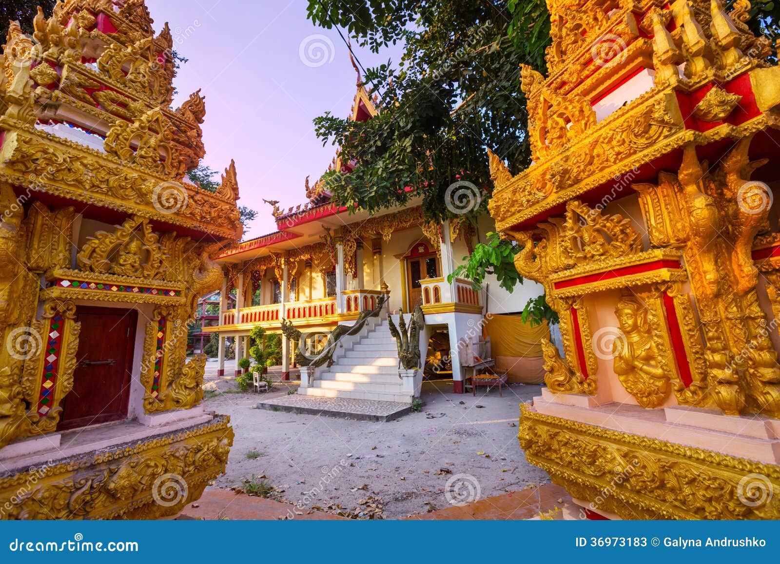 Temple in Laos stock image. Image of spirituality, buddhist - 36973183