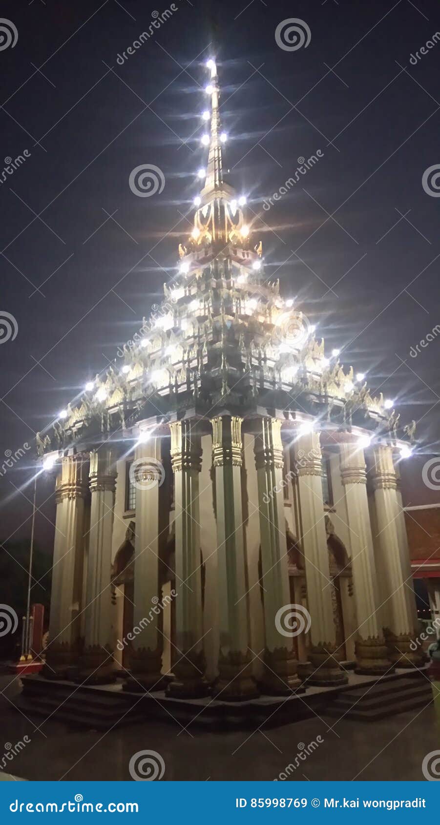 Temple stock image. Image of temple, night, light - 85998769