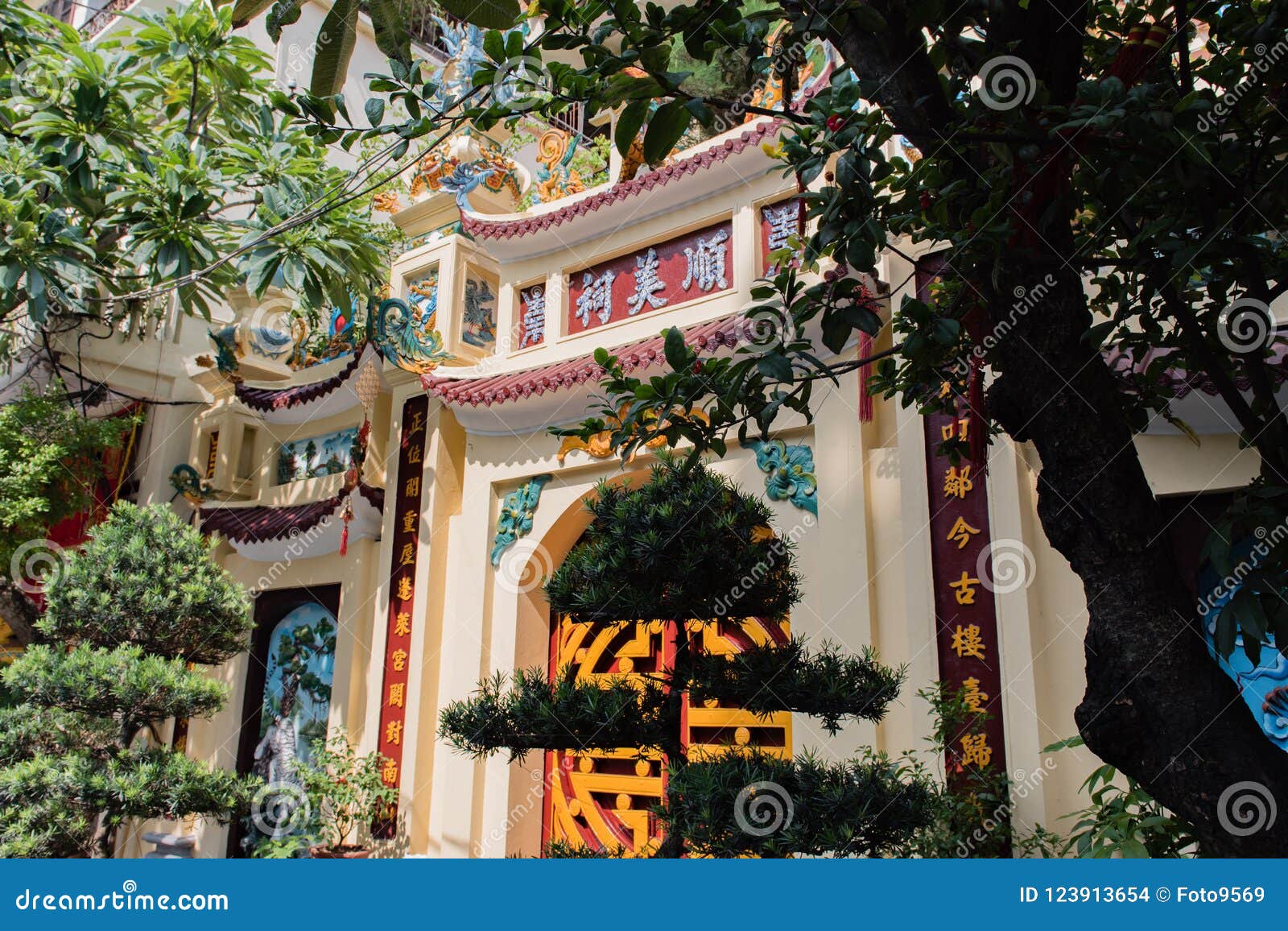 Temple of Literature, the Van Mieu, in the Centre of Hanoai Stock Photo ...