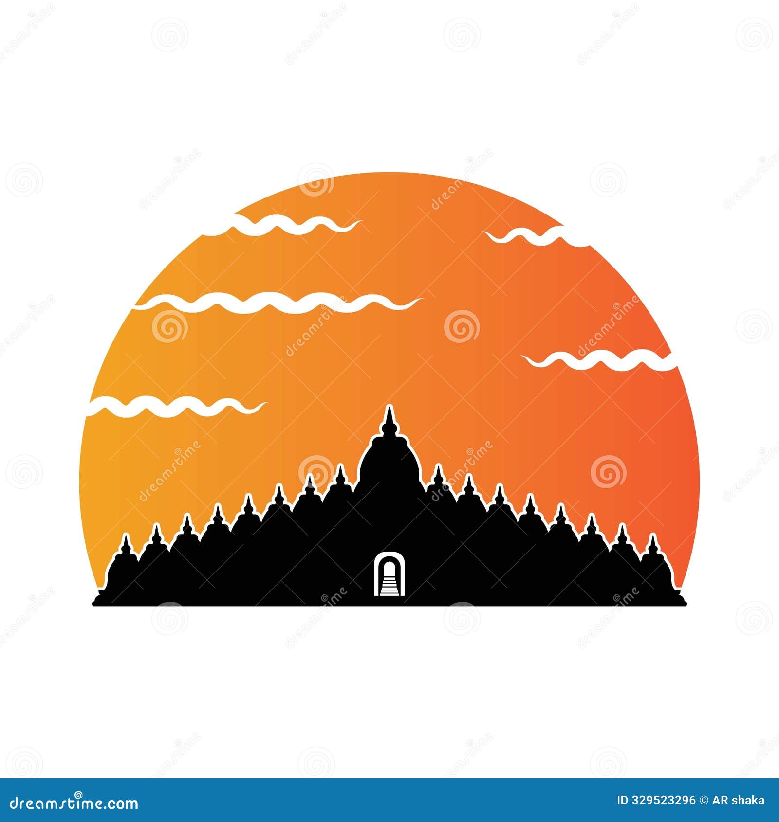 Temple Logo Vector Illustration Icon Design Stock Vector - Illustration ...