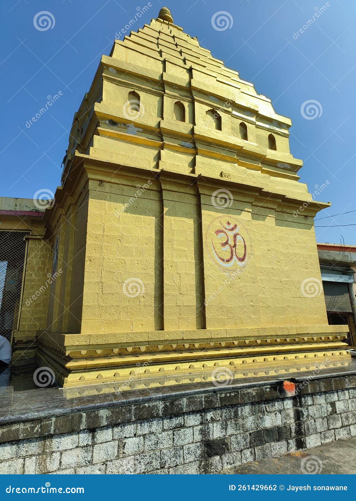 Temple of lord Dutta stock photo. Image of lord, mahurgad - 261429662