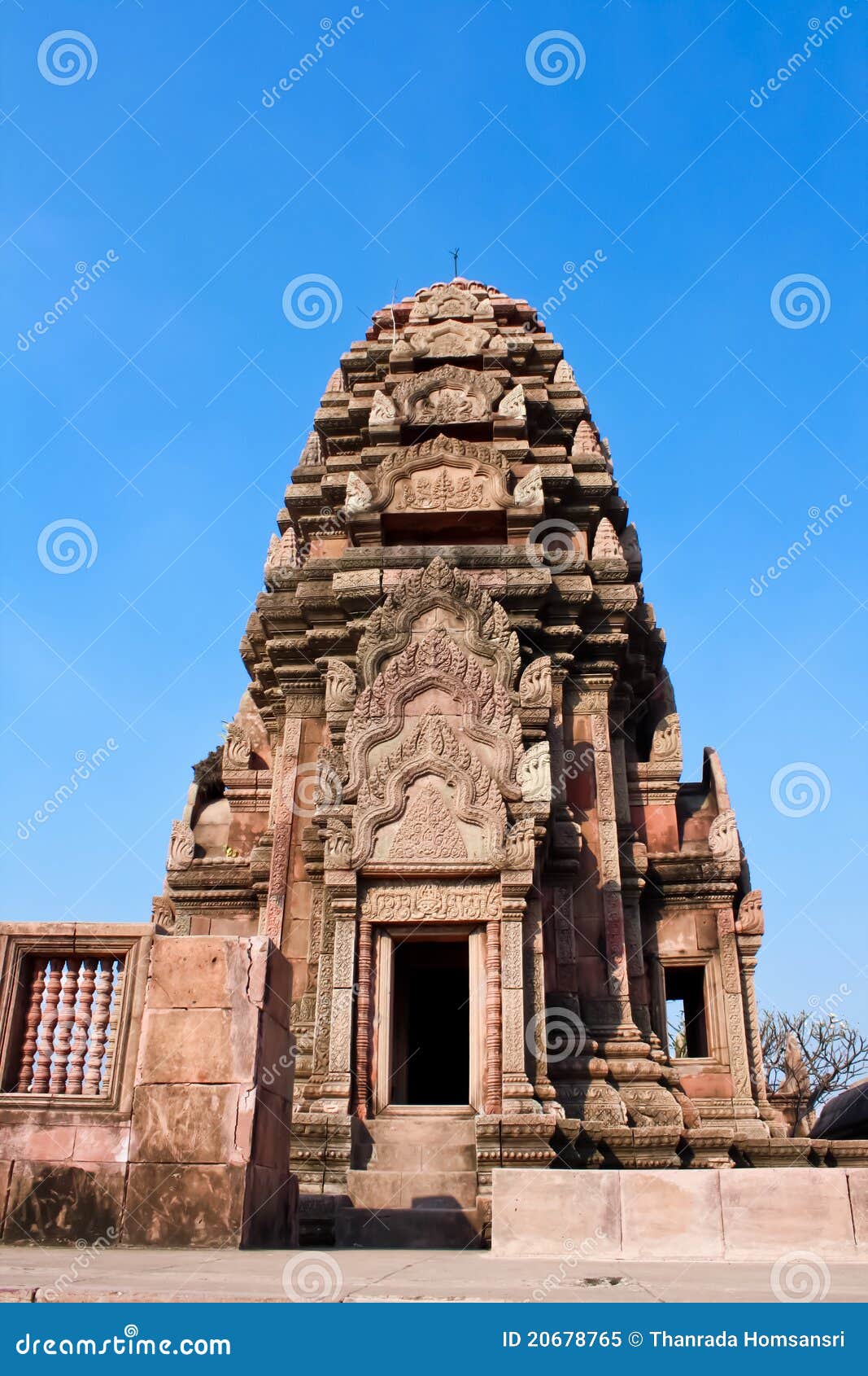 Temple made of stone stock image. Image of castle, cambodia - 20678765