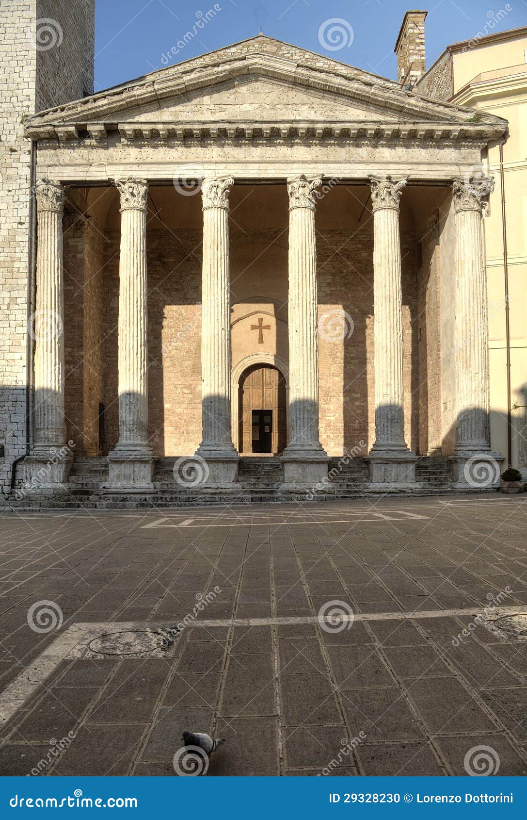 Temple of Minerva Assisi stock photo. Image of ornate - 29328230