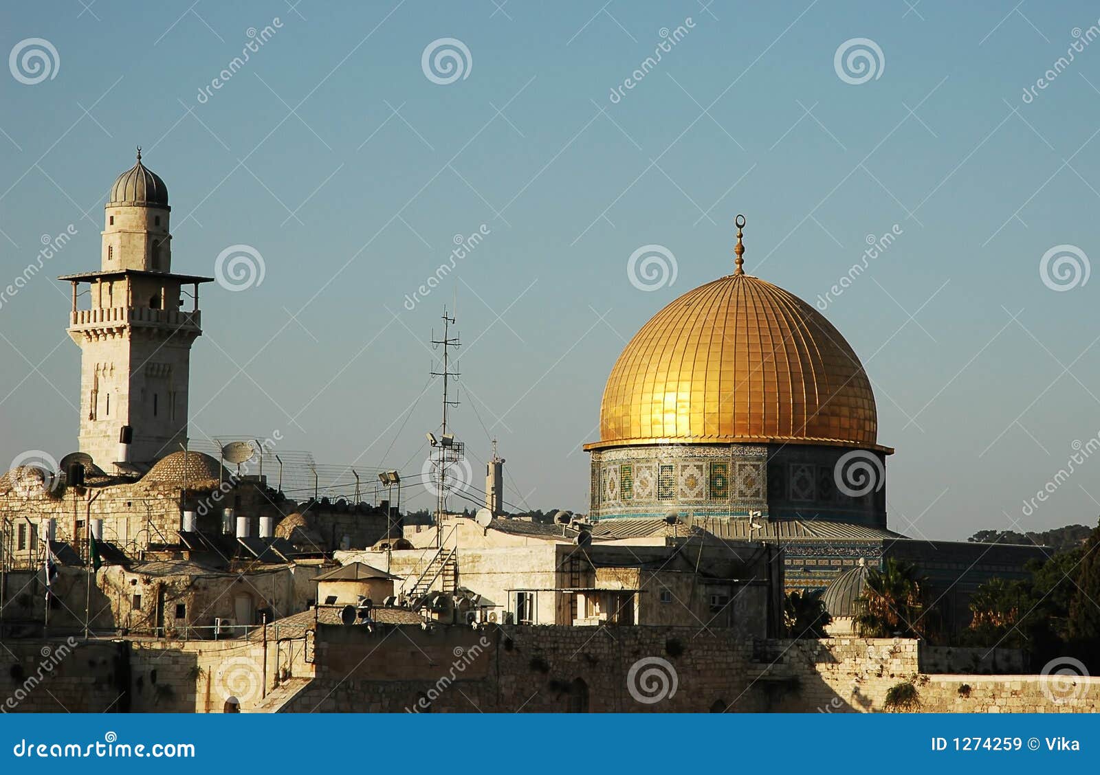 Temple Mount stock image. Image of middle, culture, israel - 1274259