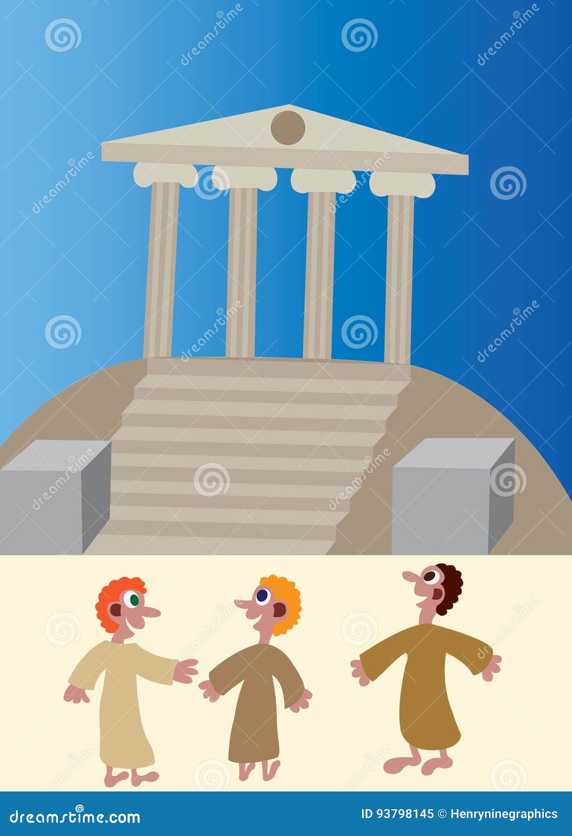Temple mount stock vector. Illustration of devout, sacred - 93798145