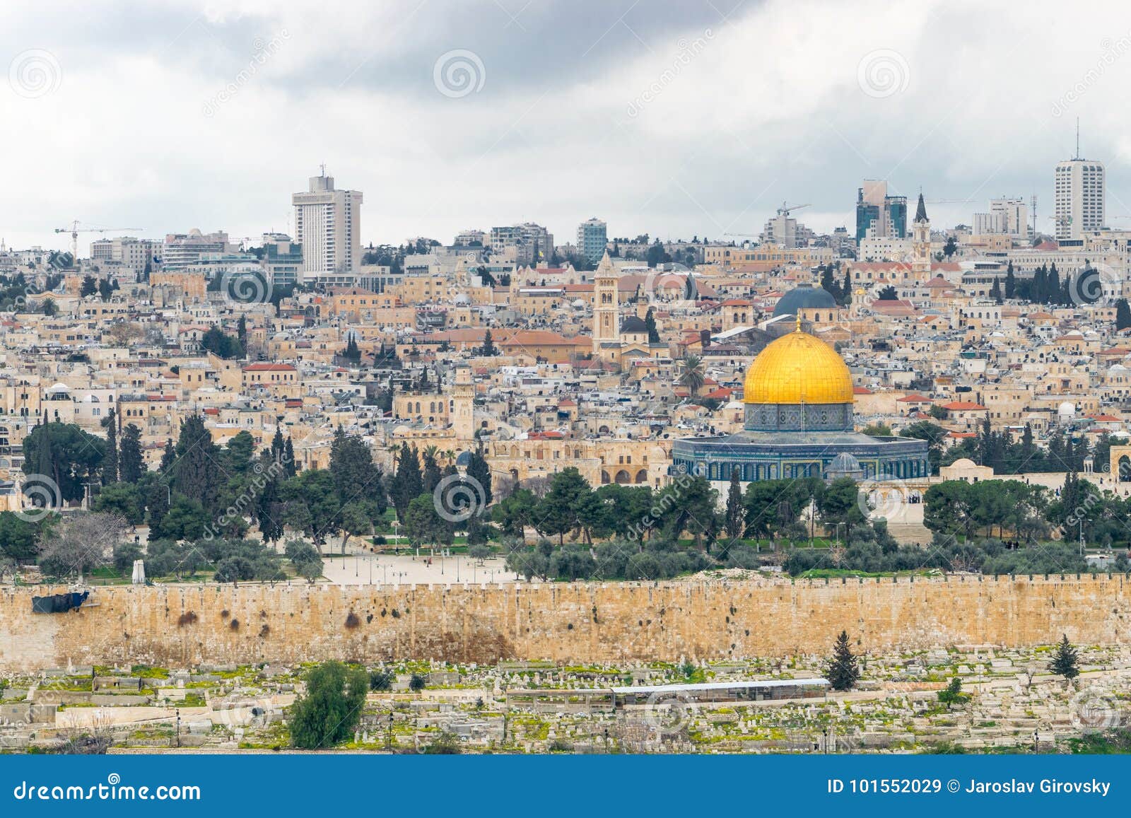 Temple mount with cemetery stock image. Image of bible - 101552029