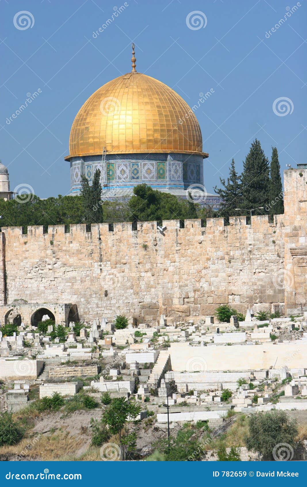 Temple Mount, Dome of the Rock Stock Image - Image of landmark ...