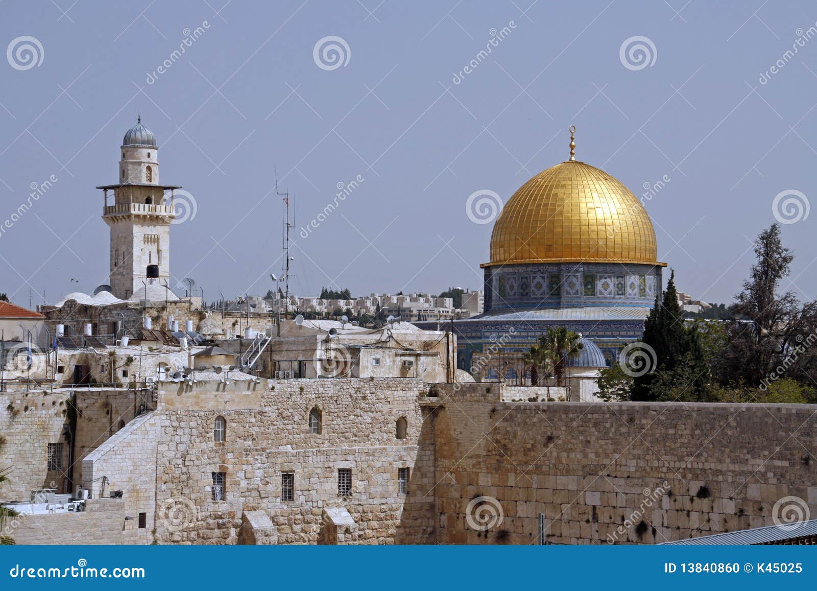 Temple Mount in Jerusalem stock photo. Image of aqsa - 13840860
