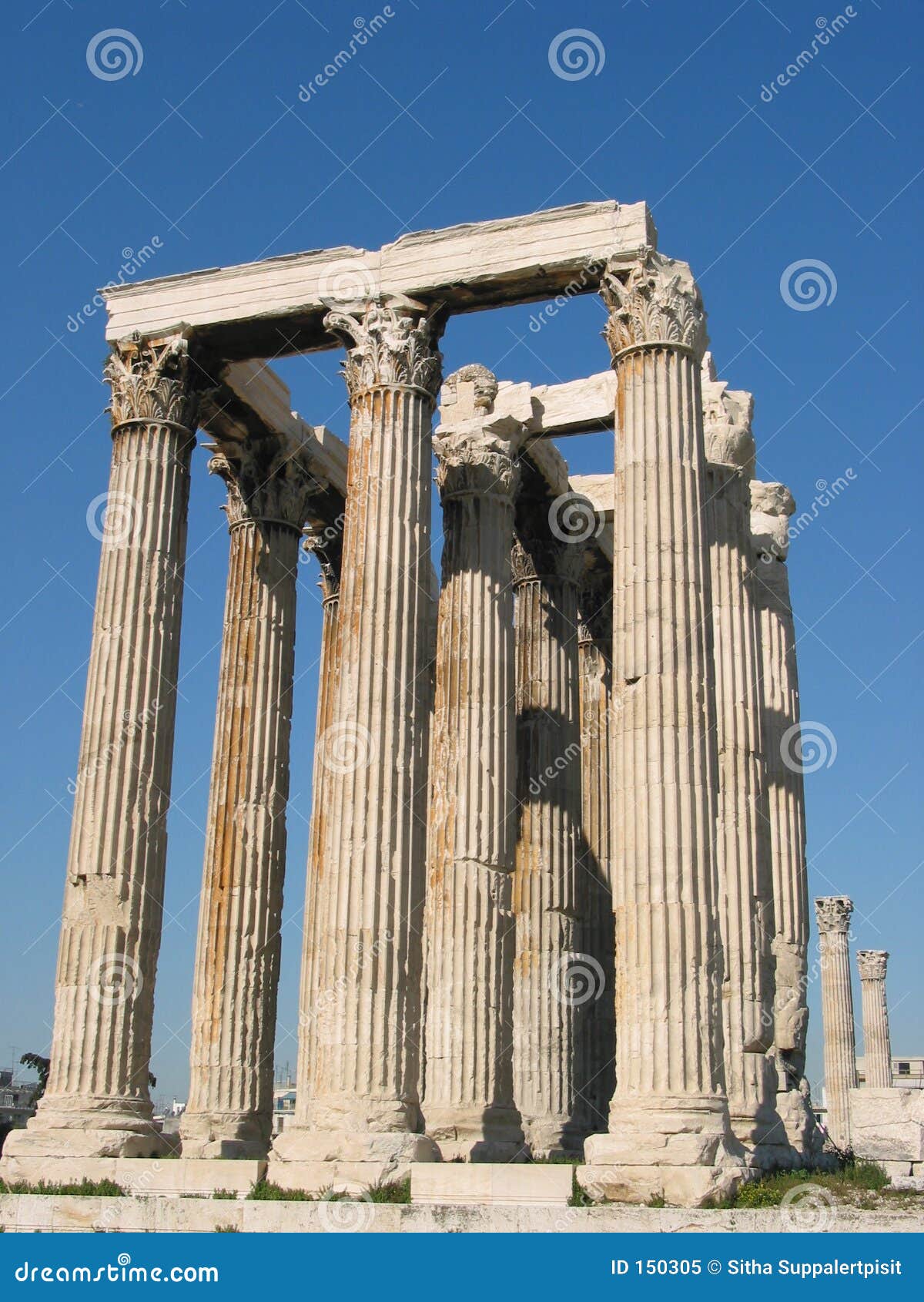 The Temple of Olympian Zeus Stock Image - Image of ancient, column: 150305