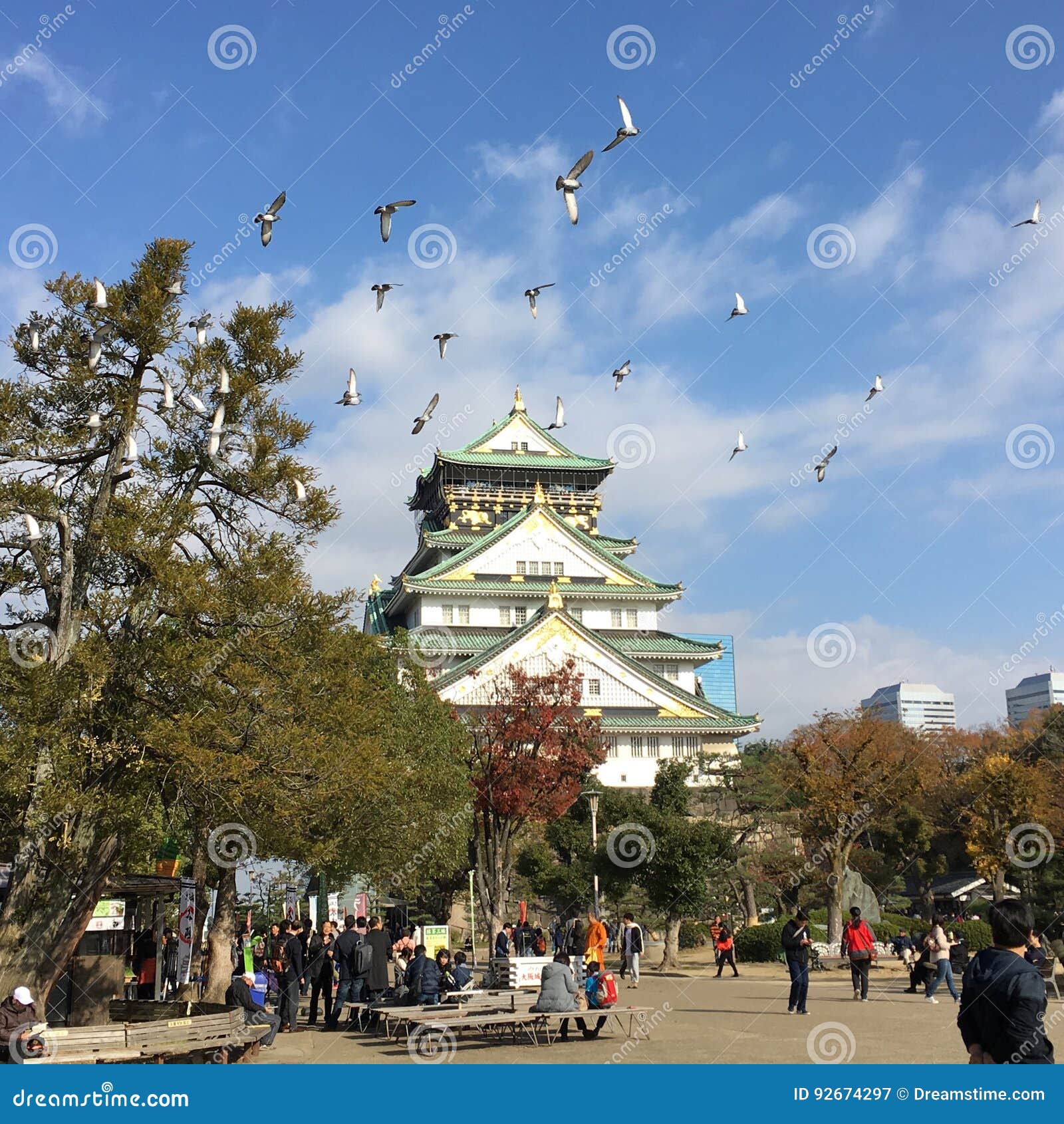 Temple in osaka editorial photography. Image of view - 92674297