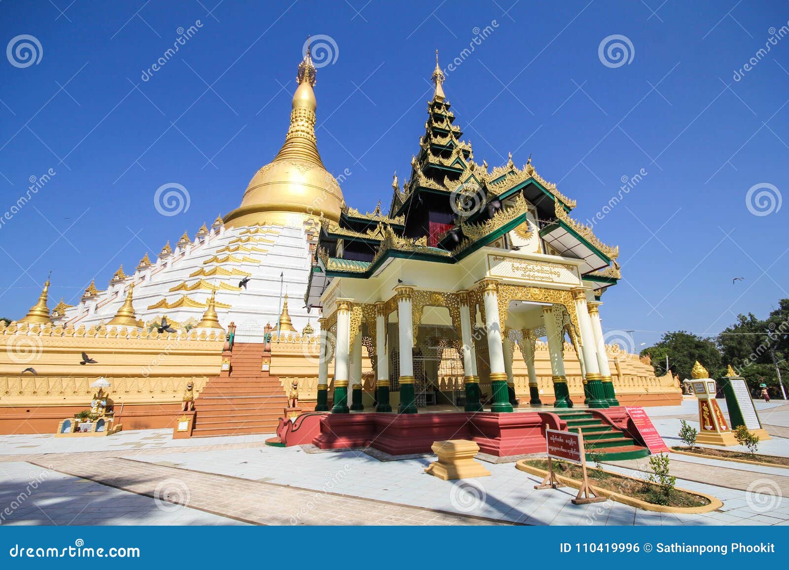 Temple and Pagoda in Bago, Myanmar Editorial Photo - Image of asian ...