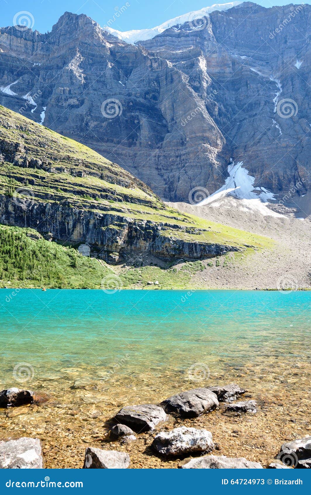 Temple Pass Trail in Banff National Park, Alberta, Canada Stock Image ...
