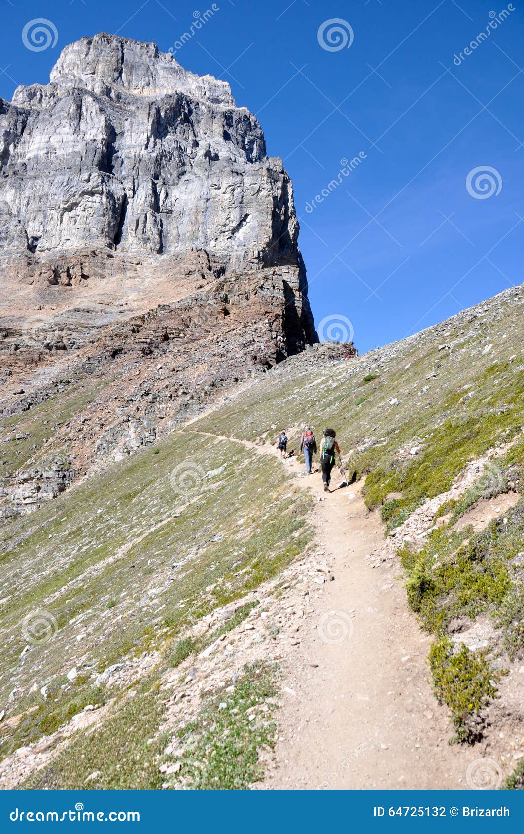 Temple Pass Trail in Banff National Park, Alberta, Canada Stock Photo ...
