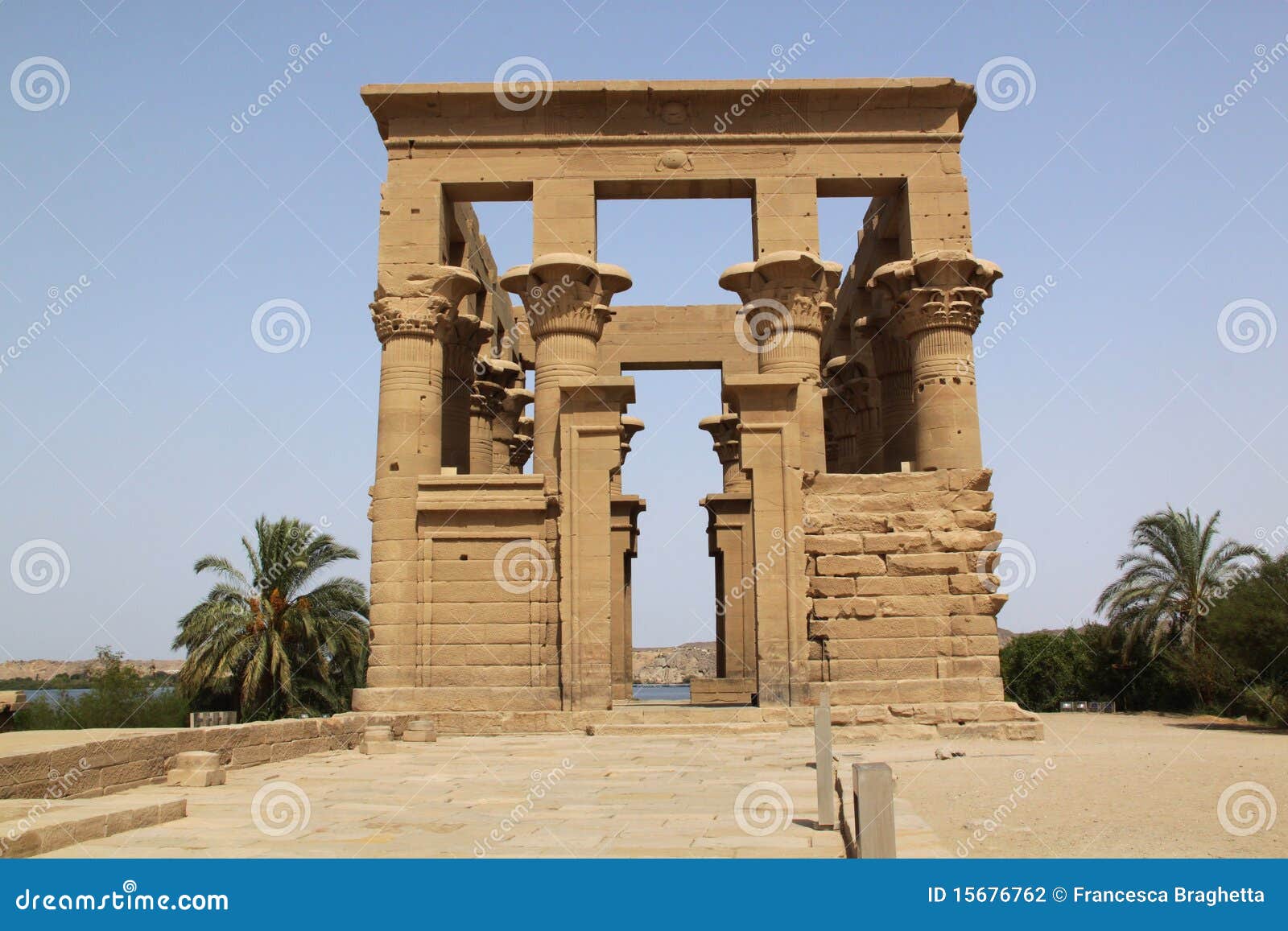 Temple of Philae stock photo. Image of outside, historical - 15676762