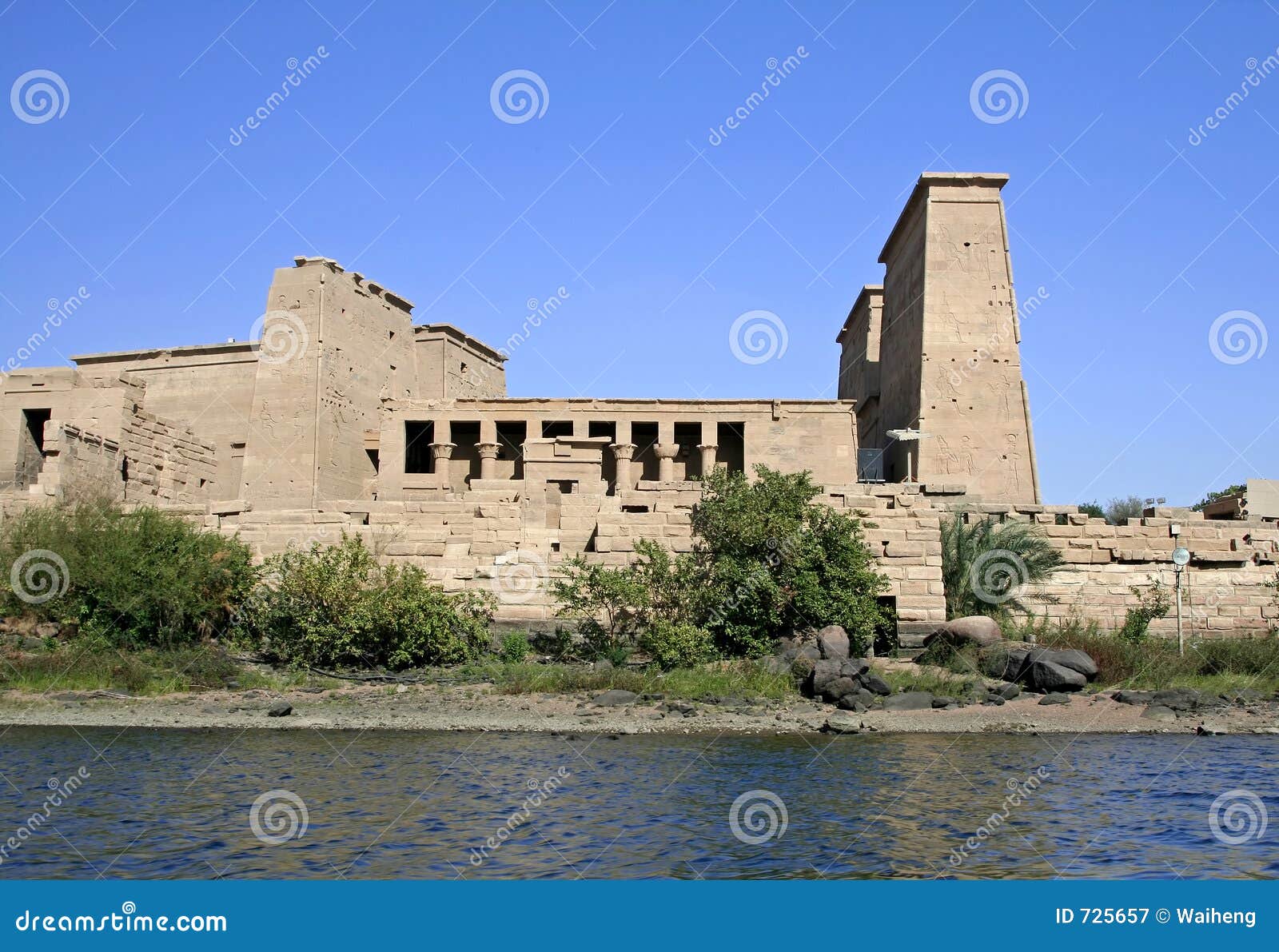 Temple of Philae stock image. Image of house, construction - 725657