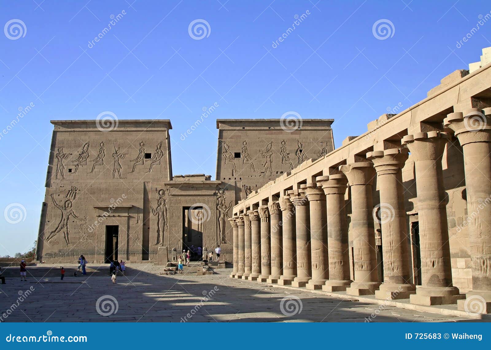 Temple of Philae stock image. Image of africa, history - 725683