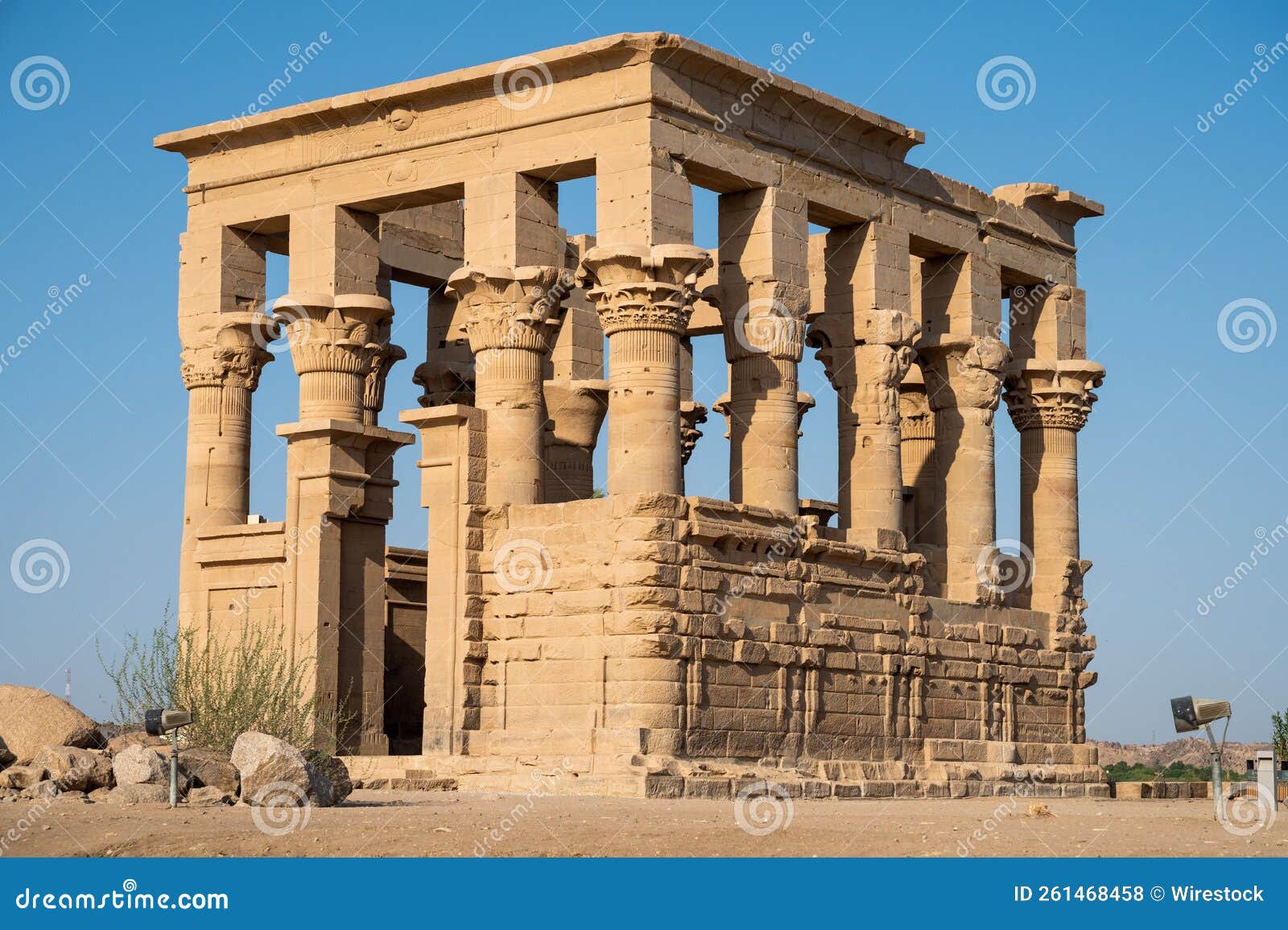 Temple of Philae in Egypt stock photo. Image of vacation - 261468458