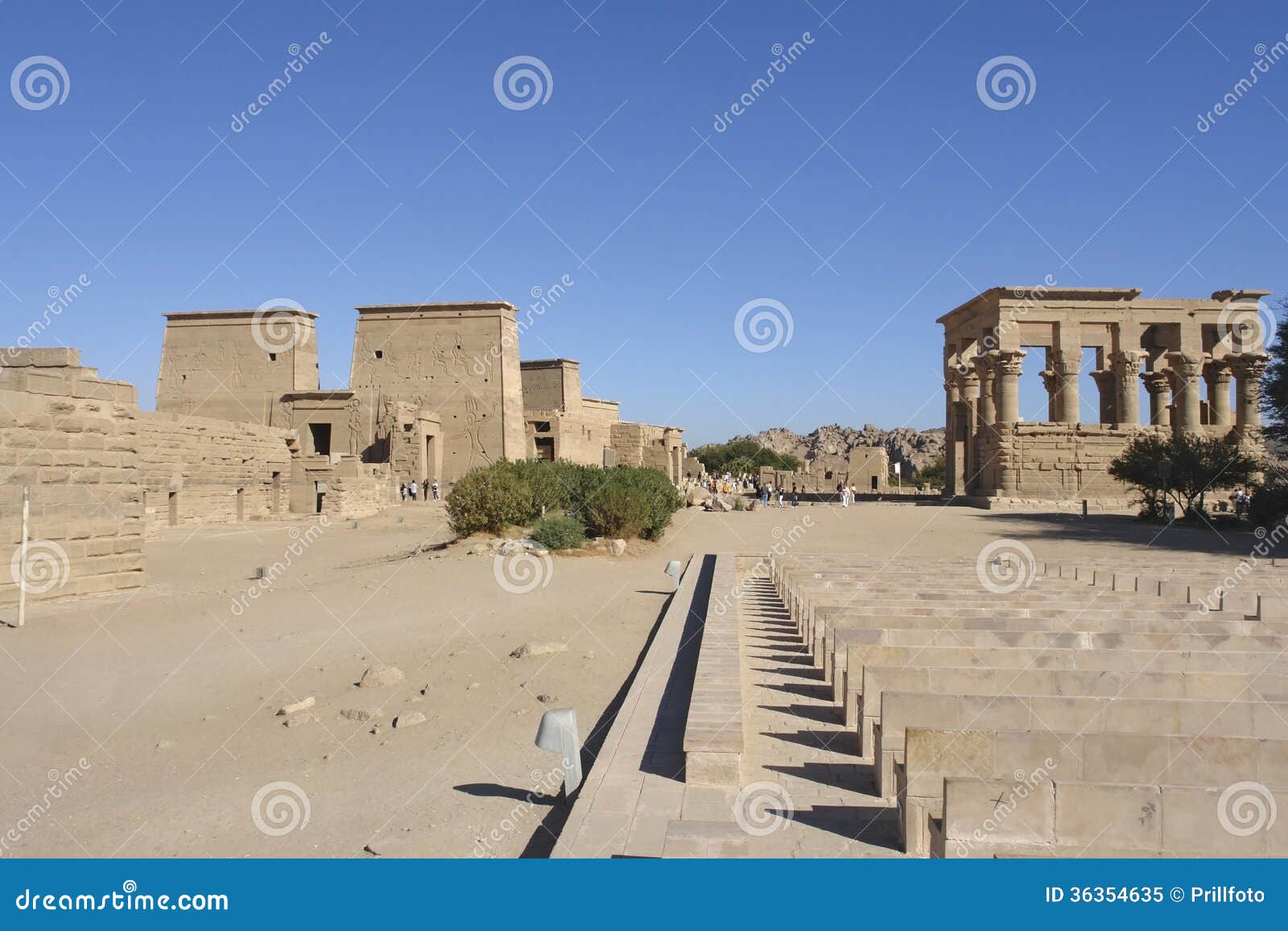 Temple of Philae in Egypt stock image. Image of destinations - 36354635